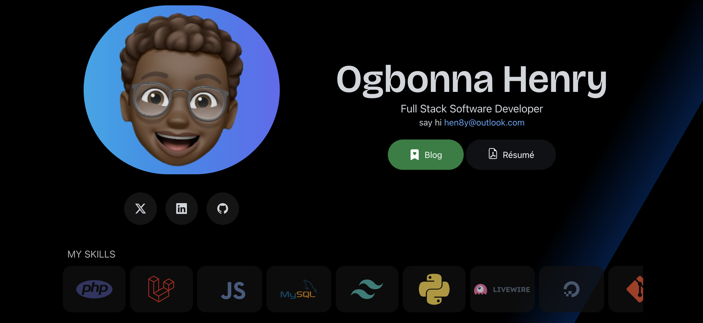 Ogbonna Henry | Full Stack Software Developer